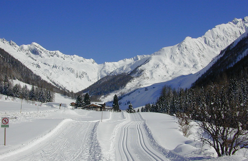 Langlaufen in Kasern - Berghotel Kason in Kasern Ahrntal Pustertal Südtirol