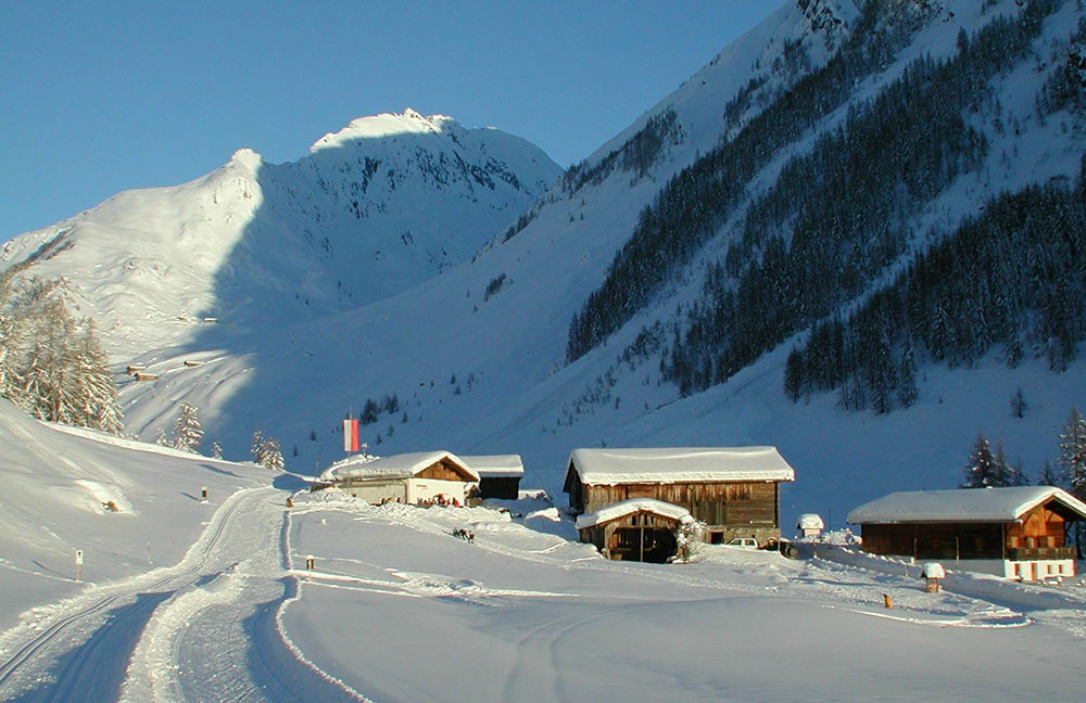 Langlaufen in Kasern - Berghotel Kason in Kasern Ahrntal Pustertal Südtirol